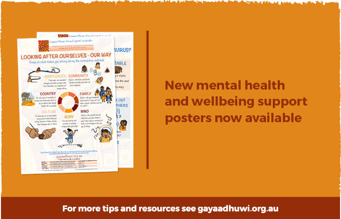 New mental health and wellbeing support posters | Indigenous