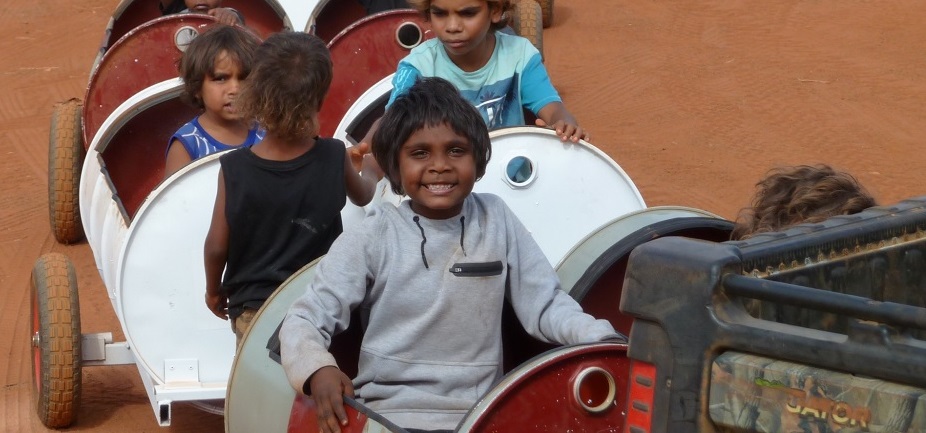 Going to school by barrel train | Indigenous